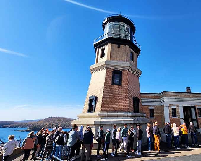 When the tour group is this big, you know you've found something special worth gathering around for.