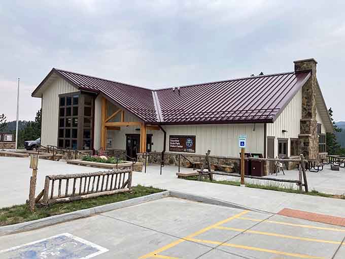 The visitor center blends modern comfort with mountain charm, like someone finally figured out how to do both right.