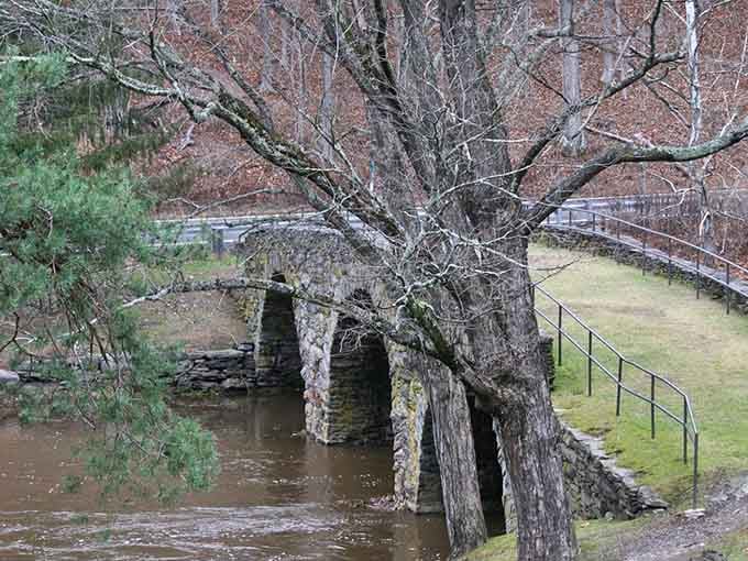Three perfect arches standing strong through seasons and centuries, proving they really don't build them like this anymore.