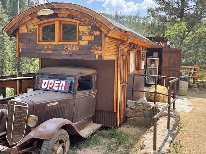 That vintage truck isn't just decoration, it's your first clue this place values character over corporate polish.