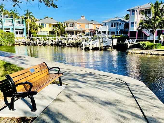 When even the benches come with million-dollar waterfront views, you know someone's doing something right with urban planning.