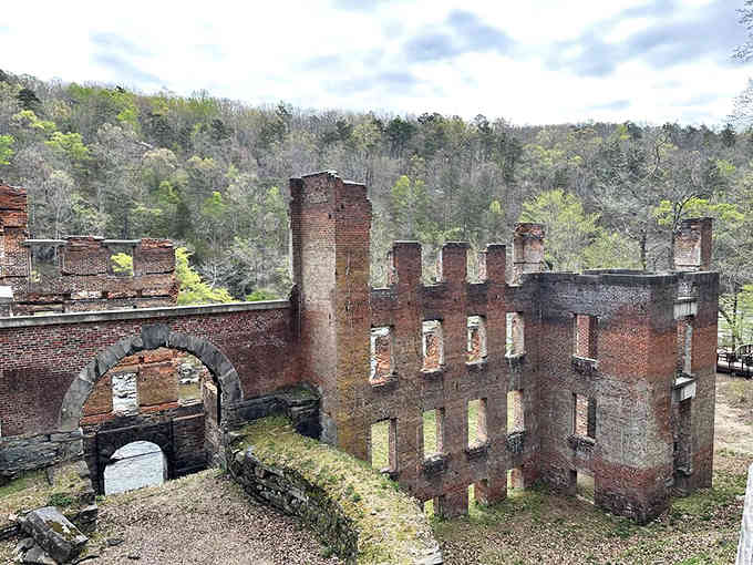 These Civil War-era mill ruins stand like a movie set, except everything here is gloriously, hauntingly real.