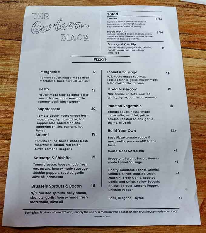 Simple, focused, and absolutely perfect: a menu that knows exactly what it does well and delivers every single time.