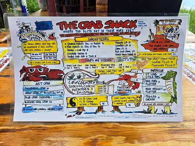 Hand-drawn menus are a lost art, like cursive handwriting and knowing your neighbors' names.