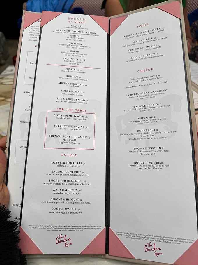 This menu reads like a love letter to brunch, where every dish promises to make your taste buds sing.
