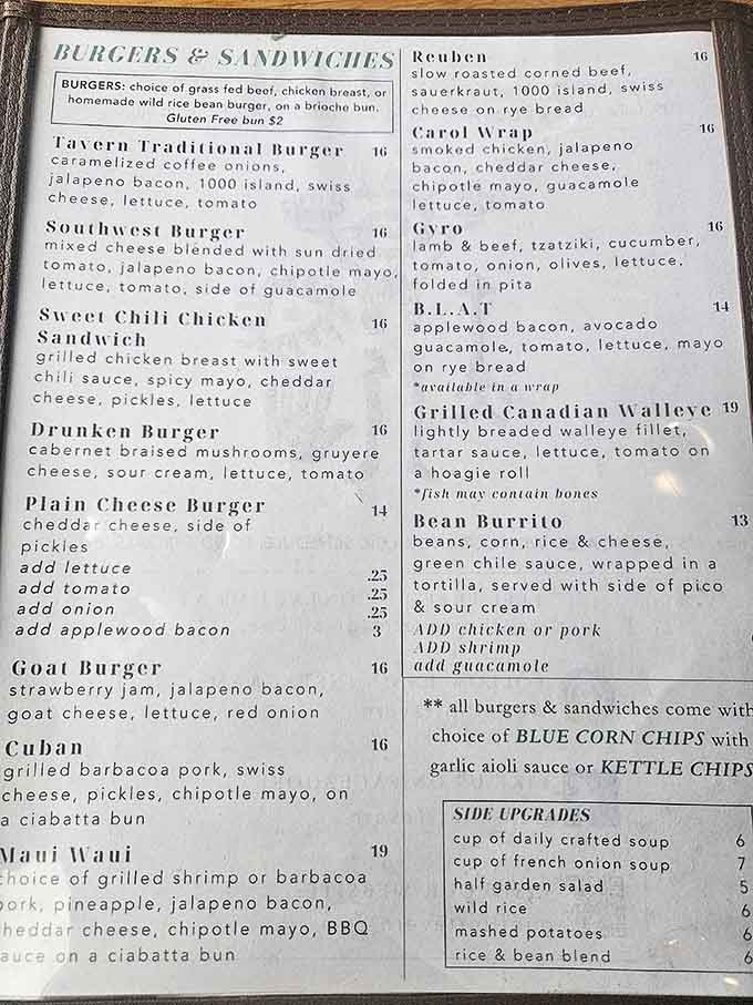 This menu reads like a greatest hits album of creative comfort food, where every choice sounds better than the last.