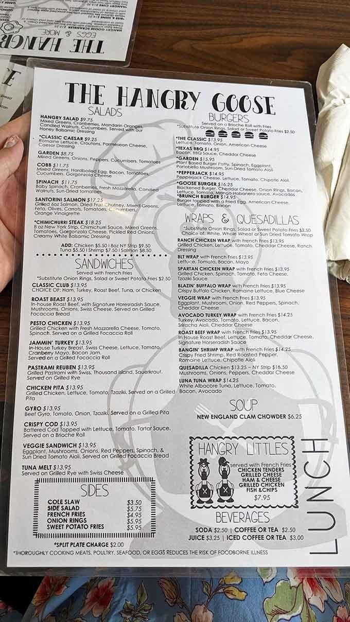 When a menu makes you want to order everything at once, you know you're in trouble.