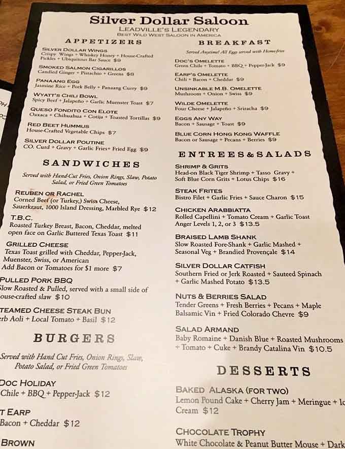 This menu reads like a love letter to hearty mountain cooking with a creative twist.