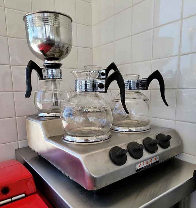 Those vintage coffee makers with their elegant glass carafes made every cup feel like a special occasion.