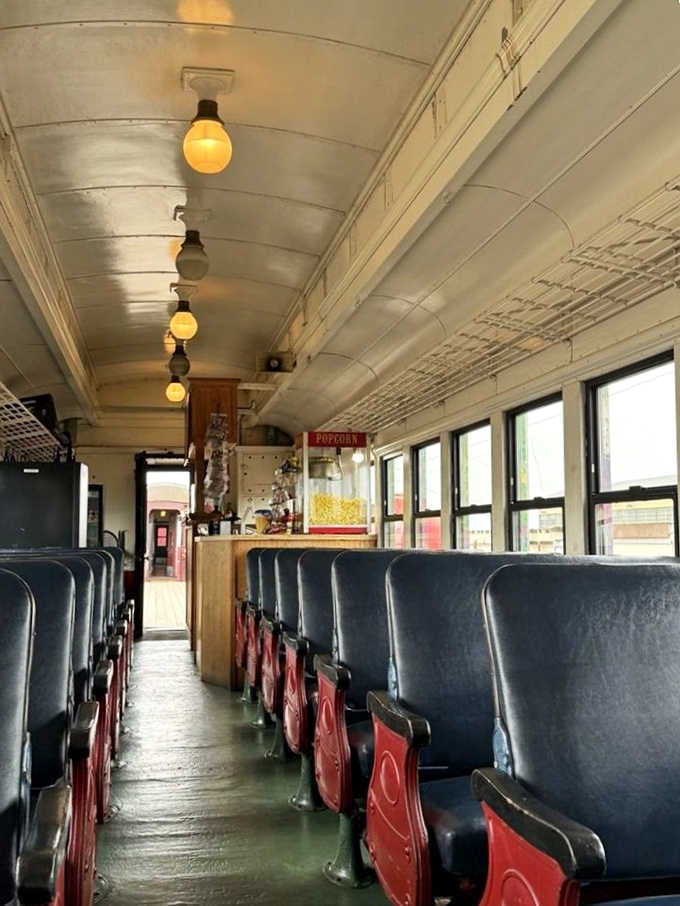 The concession car serves up snacks because even the most breathtaking views are better with popcorn nearby.