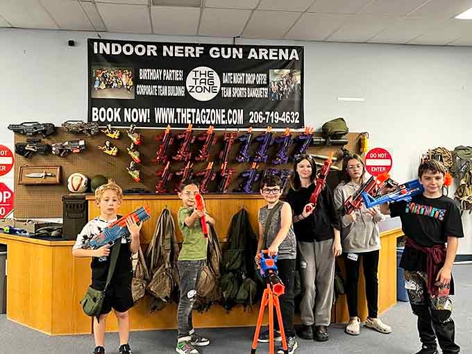 Armed and ready, these young warriors prove birthday parties have officially entered their golden age of awesome.