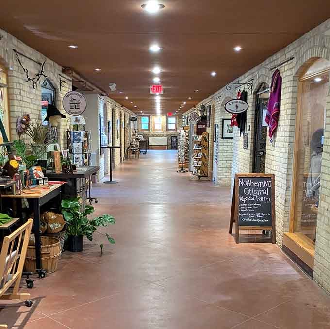 These corridors once served healing purposes; now they lead you toward the kind of shopping therapy your credit card fears.
