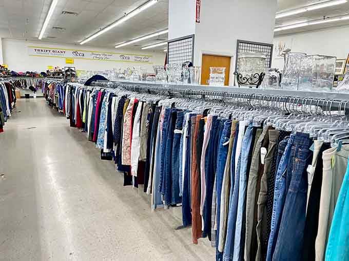 The denim section alone could outfit an entire country music festival, and you'd still have leftovers for next year.