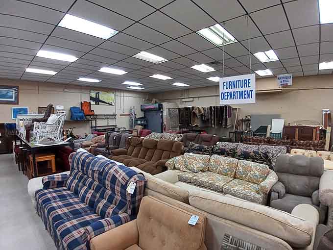 This isn't a couch collection, it's a choose-your-own-adventure story where every seat tells a different tale.