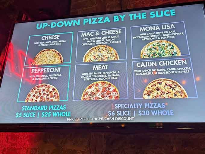 When your pizza menu includes Mac & Cheese as a topping option, you know someone's making the right life choices.