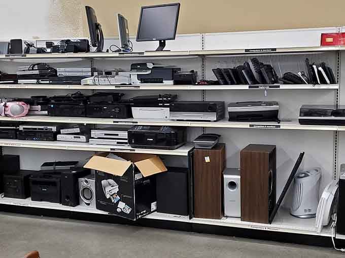 Vintage electronics waiting patiently for someone who still appreciates the beauty of physical media and actual buttons.