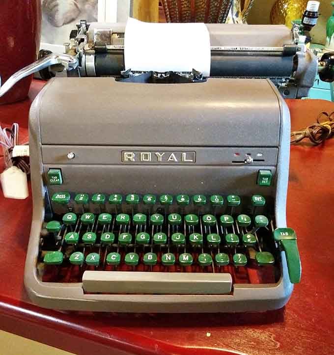 Before autocorrect ruined everything, this Royal typewriter helped people write actual letters that required thought and effort.
