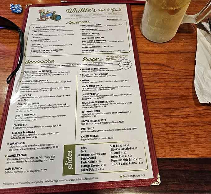 This menu reads like a greatest hits album of American comfort food, and every track is a winner.