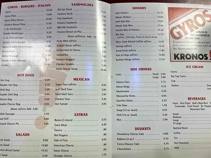 When a menu offers gyros, burgers, Italian beef, and tacos, you know someone understands what people really want.