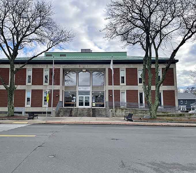 The Woburn District Court building stands as proof that civic architecture once meant something more than concrete boxes.