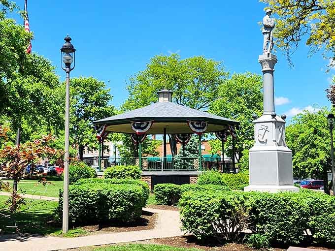 This Victorian gazebo has seen more marriage proposals and summer concerts than your average reality TV show combined.