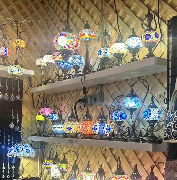 Turkish mosaic lamps that'll make your living room look like it hired an interior designer from Istanbul.