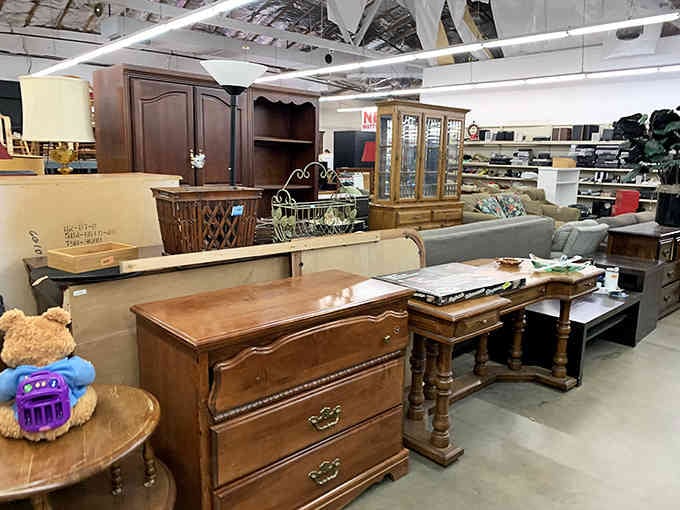 Solid wood furniture waits patiently for someone to recognize its potential, like actors auditioning for home makeover shows.