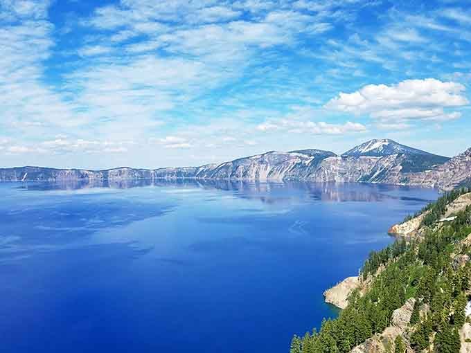That shade of blue seems impossible, like someone cranked up the saturation on Mother Nature's camera settings.