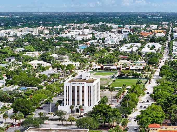 Green parks and walkable streets prove that good town planning never goes out of style, no matter the decade.