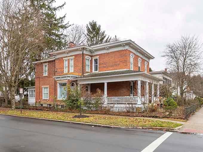 This wraparound porch practically begs you to sit down with lemonade and watch the world slow down.