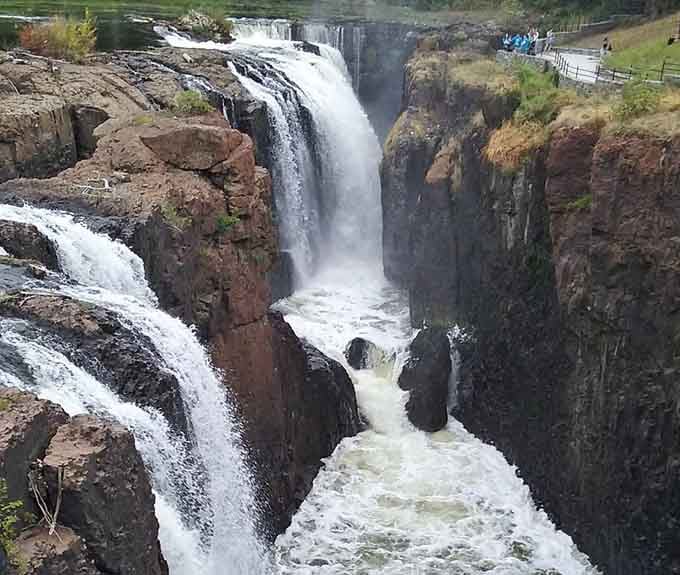 Raw power meets geological artistry as the Passaic River plunges into a chasm that demands your complete attention.