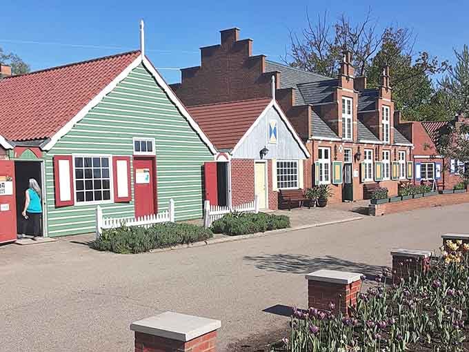 Dutch architecture meets American charm in this delightful display of miniature buildings that'll make you smile.