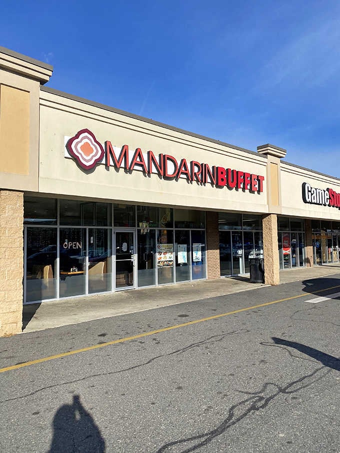 Clean lines and welcoming signage promise a buffet experience that's both familiar and excitingly different inside those doors.