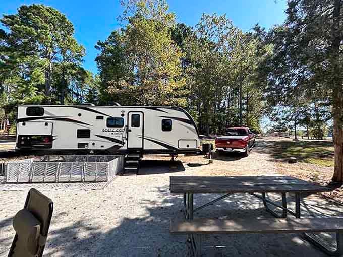 This site at Springfield sits so close to the water, you could practically whisper good morning to the lake from your doorstep.