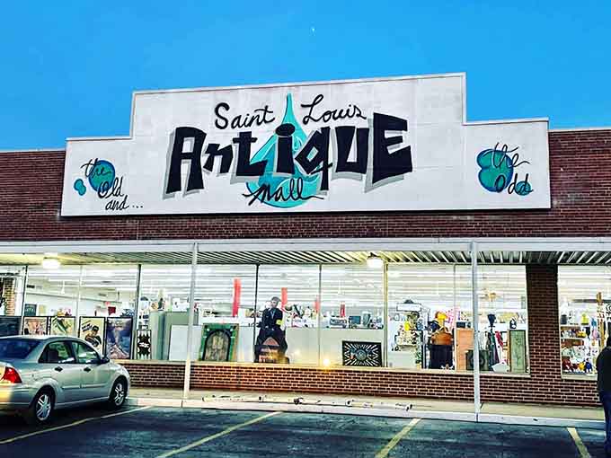 That retro script sign practically screams 1950s cool, promising nostalgia around every corner inside.