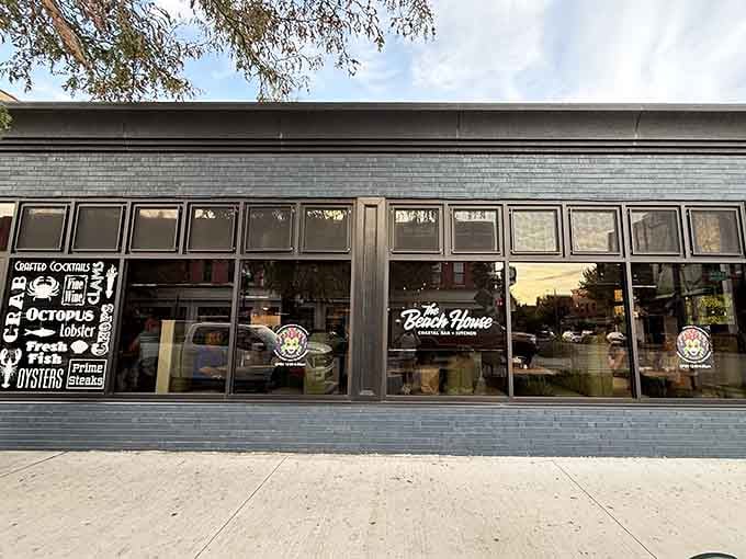 The Beach House's window-lined facade promises those menu items taste even better with a river view alongside.