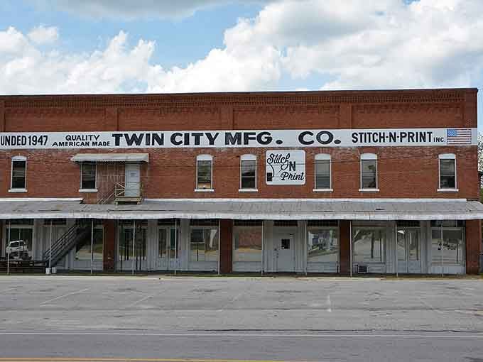 Twin City's vintage manufacturing building stands proud, reminding us when "Made in America" meant something built to last forever.