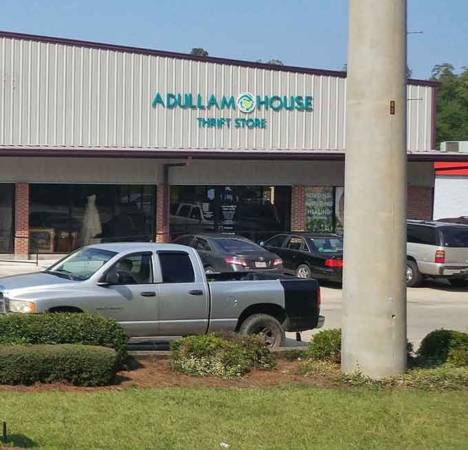 Behind this clean storefront lies a treasure trove where every purchase helps neighbors in need while saving you serious money.