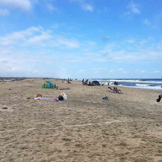 Miles of sandy beach stretch out like nature's welcome mat, inviting you to kick off your shoes.
