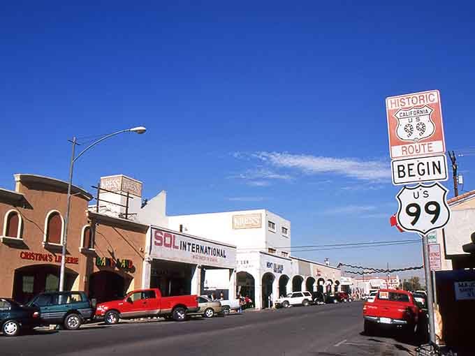 Historic Route 99 begins here, marking the spot where California's border town charm truly shines.