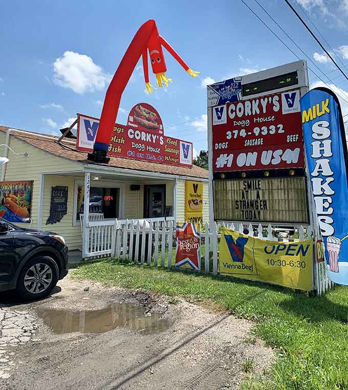 When a place needs an inflatable tube man to grab attention, you know they're serious about fun.