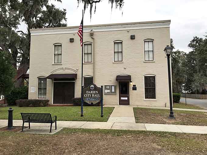 Spanish moss and a historic building create that timeless coastal atmosphere you just can't find in newer developments.
