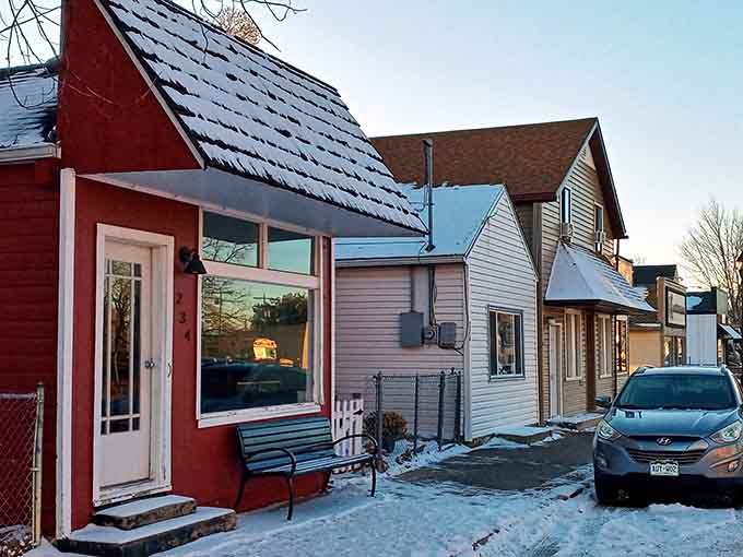 Winter transforms small-town charm into a snow globe scene where every cottage looks ready for a Hallmark movie.