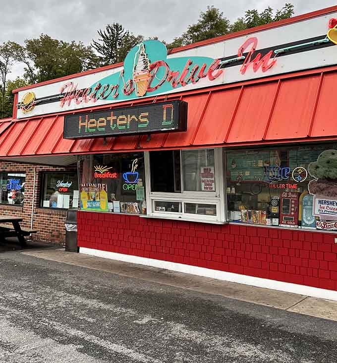Those neon signs glowing in the windows promise the kind of treats that make any day instantly better.
