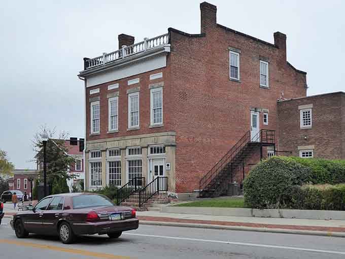 Rooftop details and brick craftsmanship showcase the kind of quality construction our grandparents took for granted.
