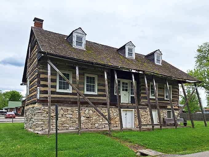 Stone foundations and hand-hewn logs speak to craftsmanship that modern construction just can't replicate anymore.