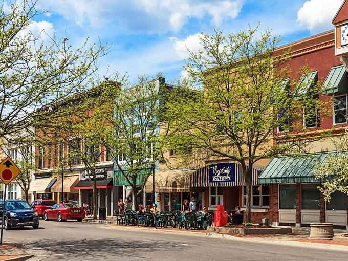 Tree-lined streets and outdoor dining spots create the perfect recipe for a leisurely afternoon exploring this welcoming town.