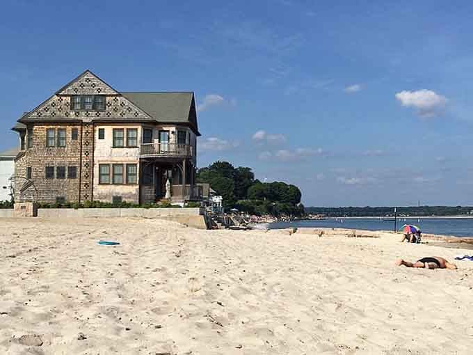 This beachfront beauty with its distinctive shingle style could make even Gatsby jealous of the view.