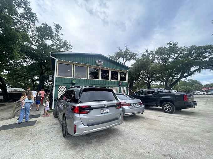 That packed parking lot tells you everything: locals know where the good stuff is, and they're not sharing easily.