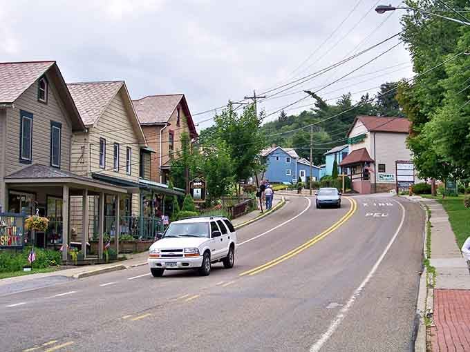 Rolling hills frame this winding road where the speed limit is more suggestion than requirement for locals.